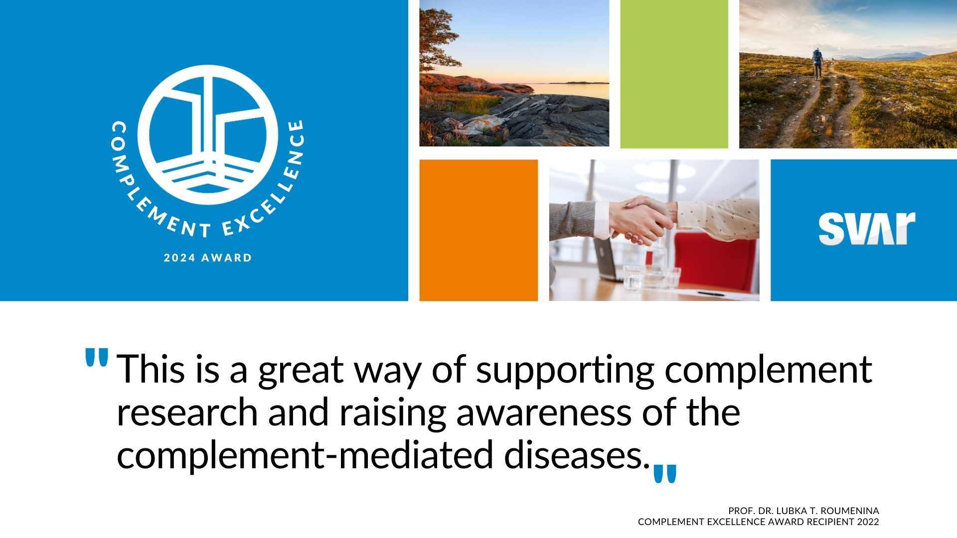 Svar Complement Excellence Award